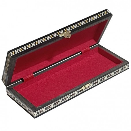 Flat rectangular inlay case